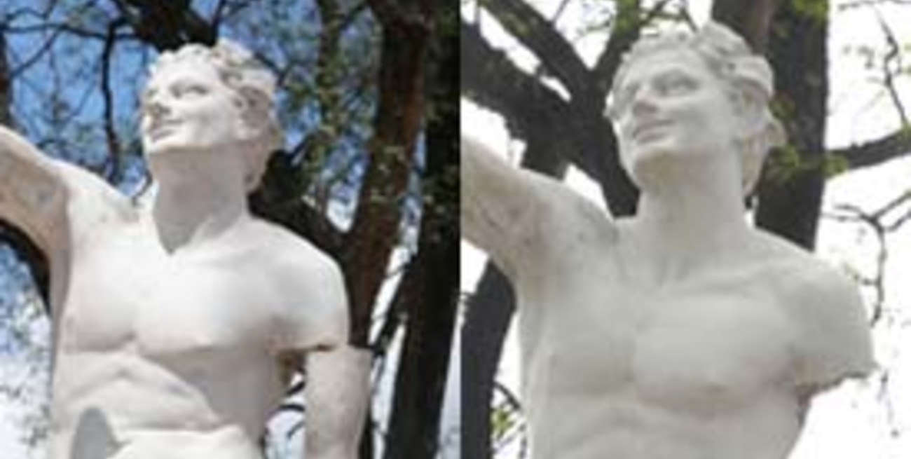 Otra agresión a la estatua del dios Baco