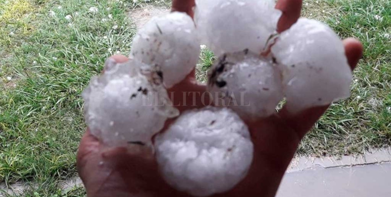Fuerte granizo sorprendió a localidades de Córdoba