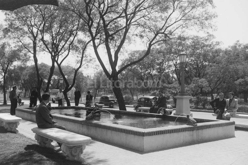Destrozaron un histórico sapito de la fuente en la Plazoleta Blandengues