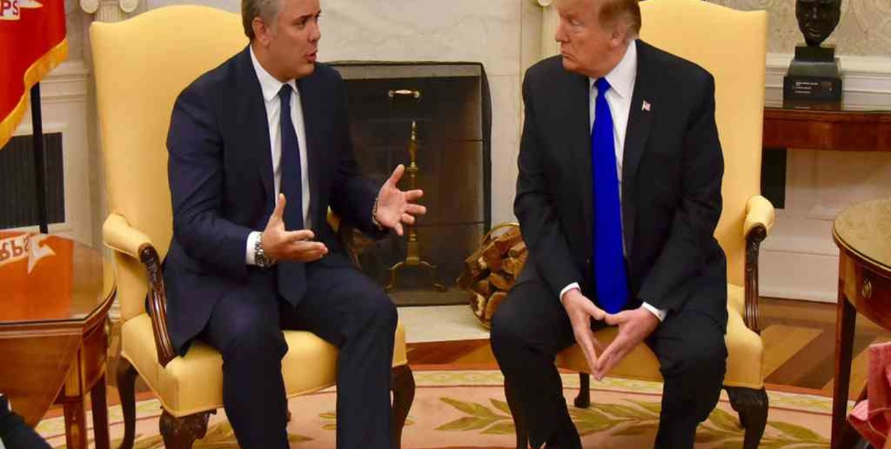 Donald Trump recibe a Iván Duque en la Casa Blanca