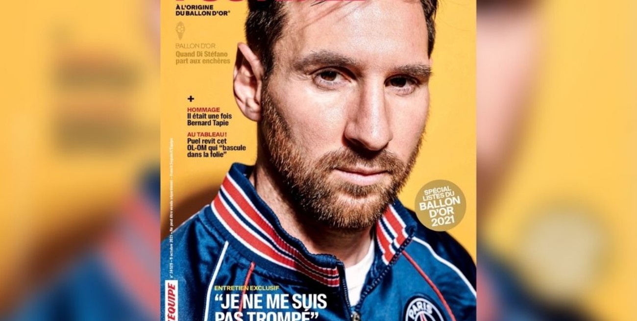 Messi estará en la tapa de la revista France Football
