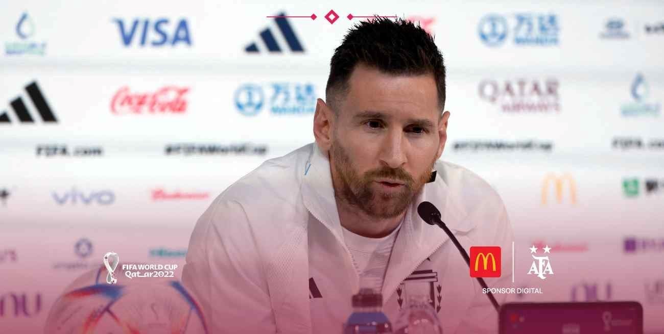 La foto del día: la palabra de Lionel Messi en la previa del debut